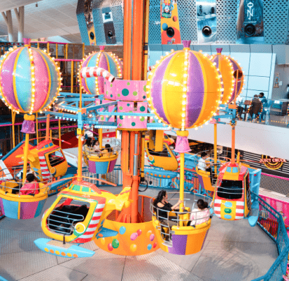 Top Play Area for kids: Trampoline for Kids & Horse carousel